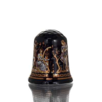 Sy fingerborg med arkaiskt tryck, New Bone China som porslin