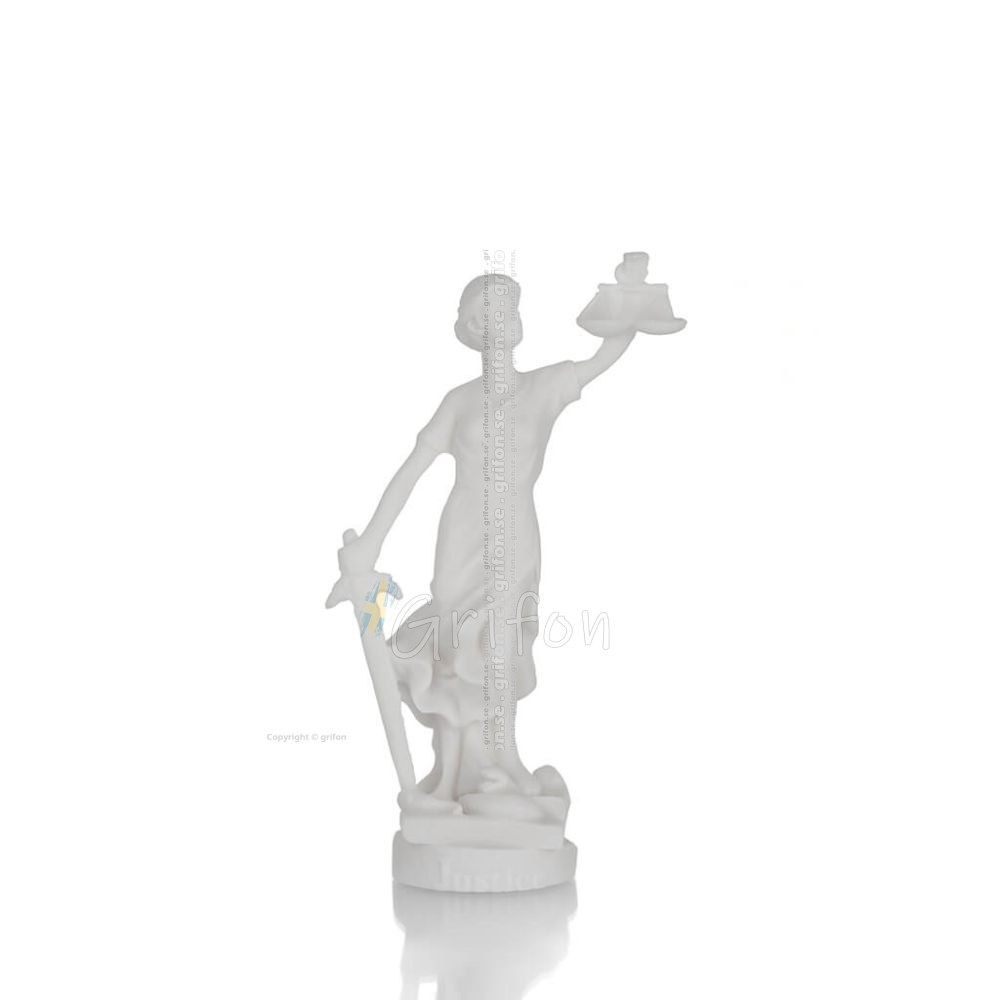 Themis: Titan of Moral Order and Etiquette 10cm Full Alabaster Statue,
