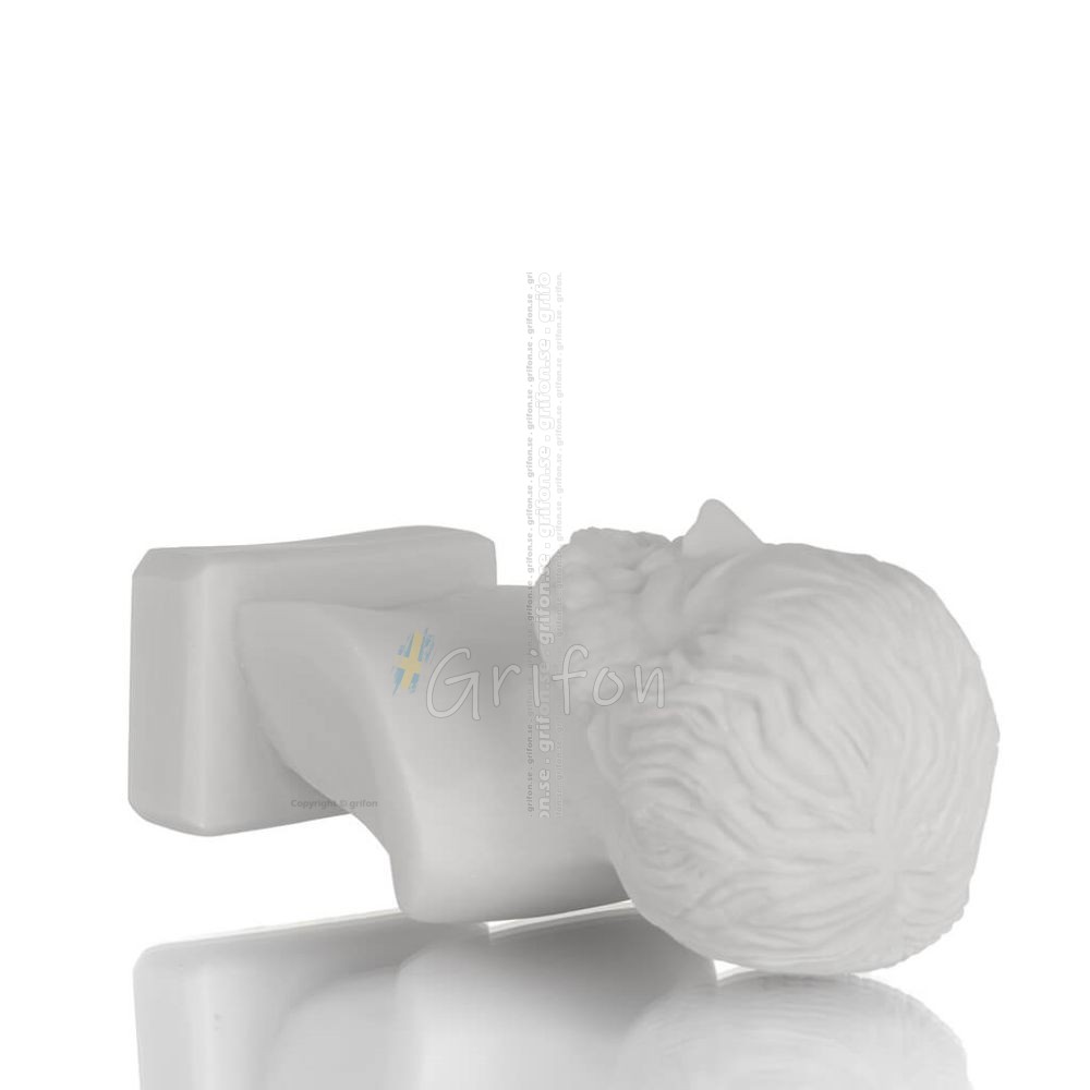 Aristoteles: Ancient Philosopher Bust, 15 cm alabaster byst, antikens