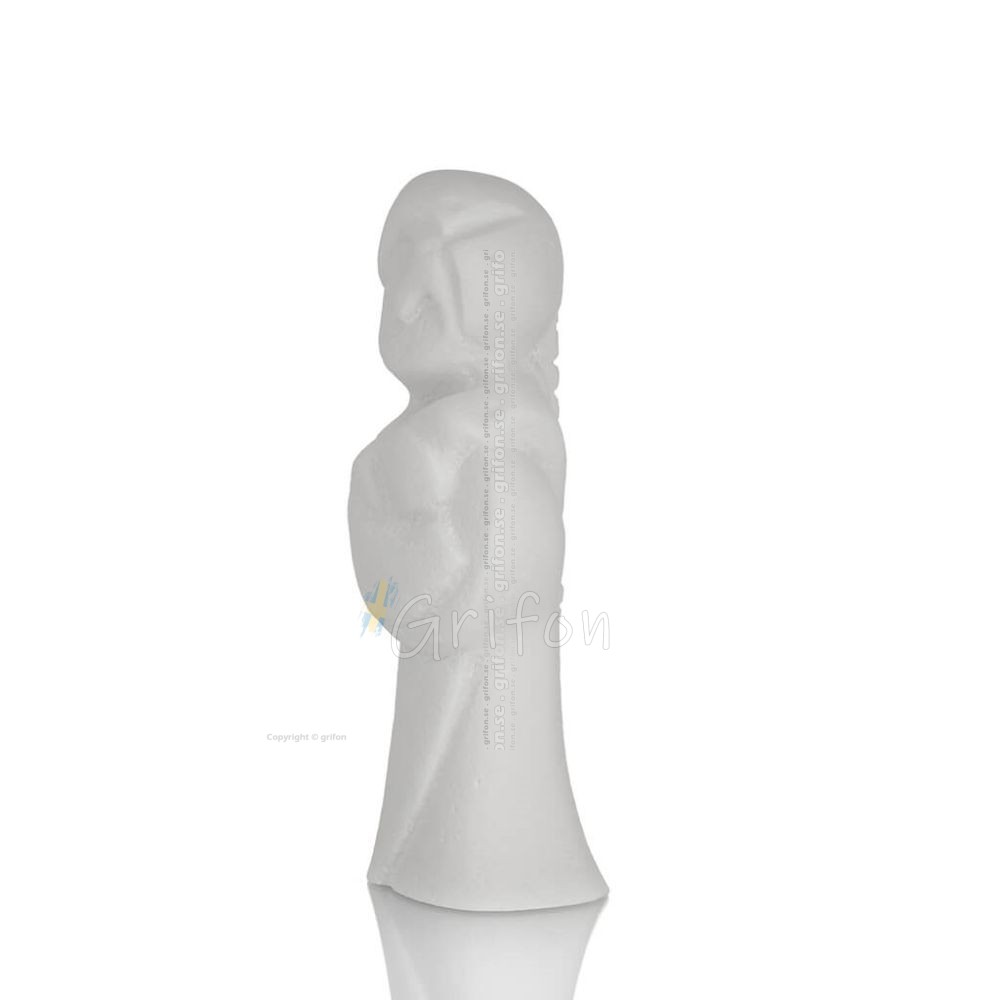 Cycladic woman with baby 14cm Full body alabaster statue, Cycladic cul