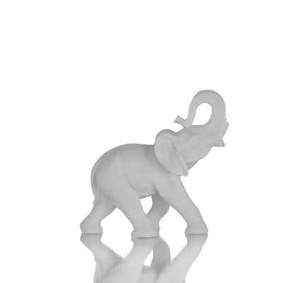 Elefant: symbol för styrka, skydd, visdom och lycka 16cm Full Alabaste