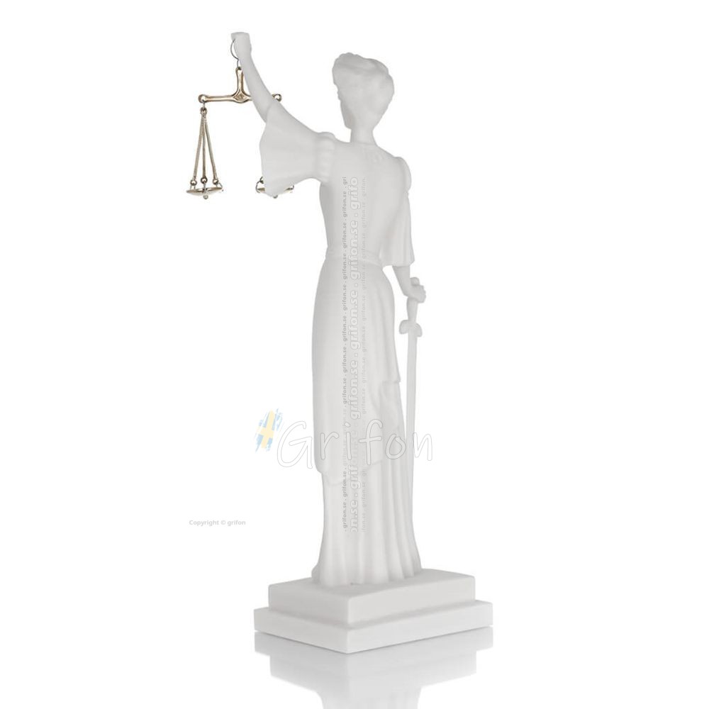 Themis: Titan of Moral Order and Etiquette Klassisk 41 cm full Alabast