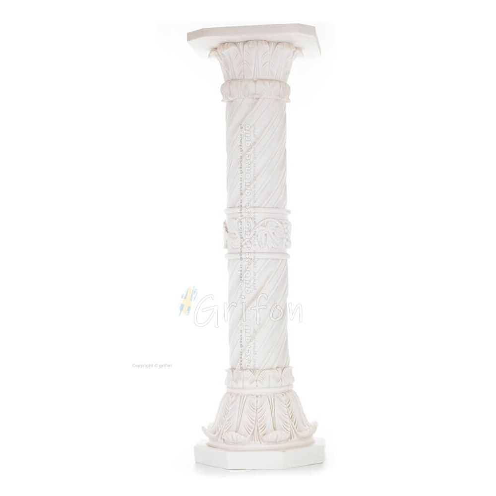 Corinthian Column, 60cm alabaster column, ancient Greece