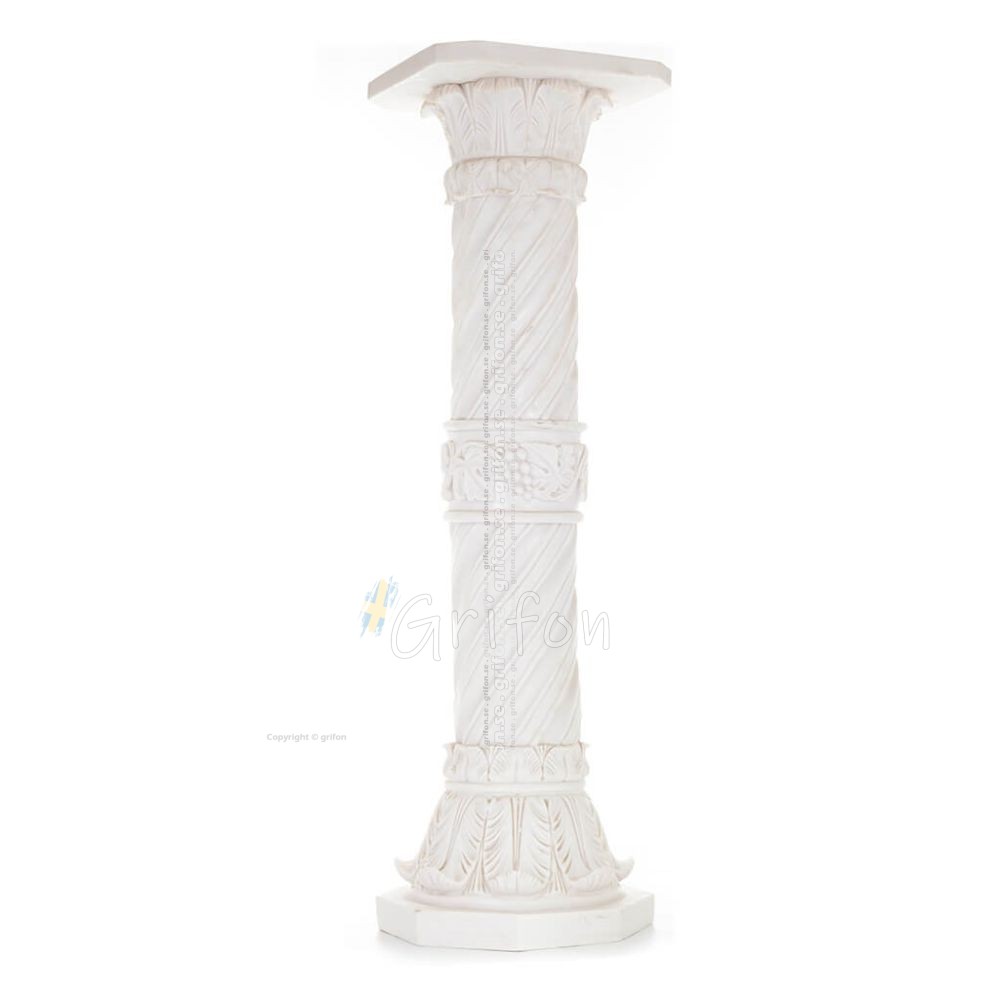 Corinthian Column, 60cm alabaster column, ancient Greece