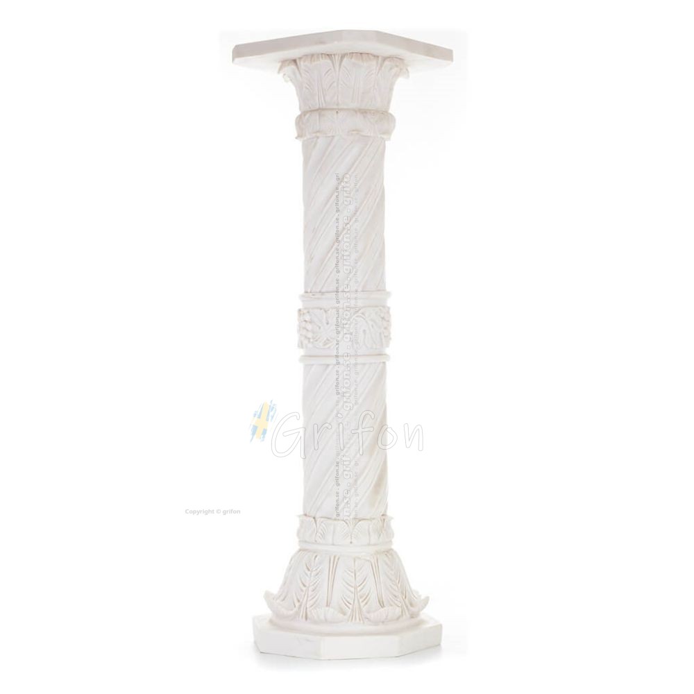 Corinthian Column, 60cm alabaster column, ancient Greece