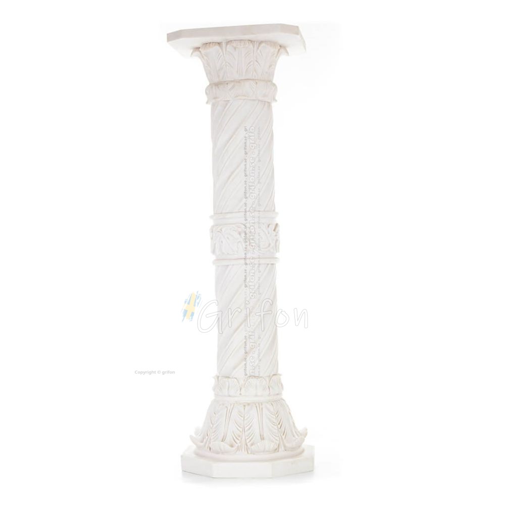 Corinthian Column, 60cm alabaster column, ancient Greece