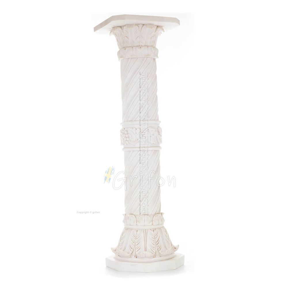 Corinthian Column, 60cm alabaster column, ancient Greece
