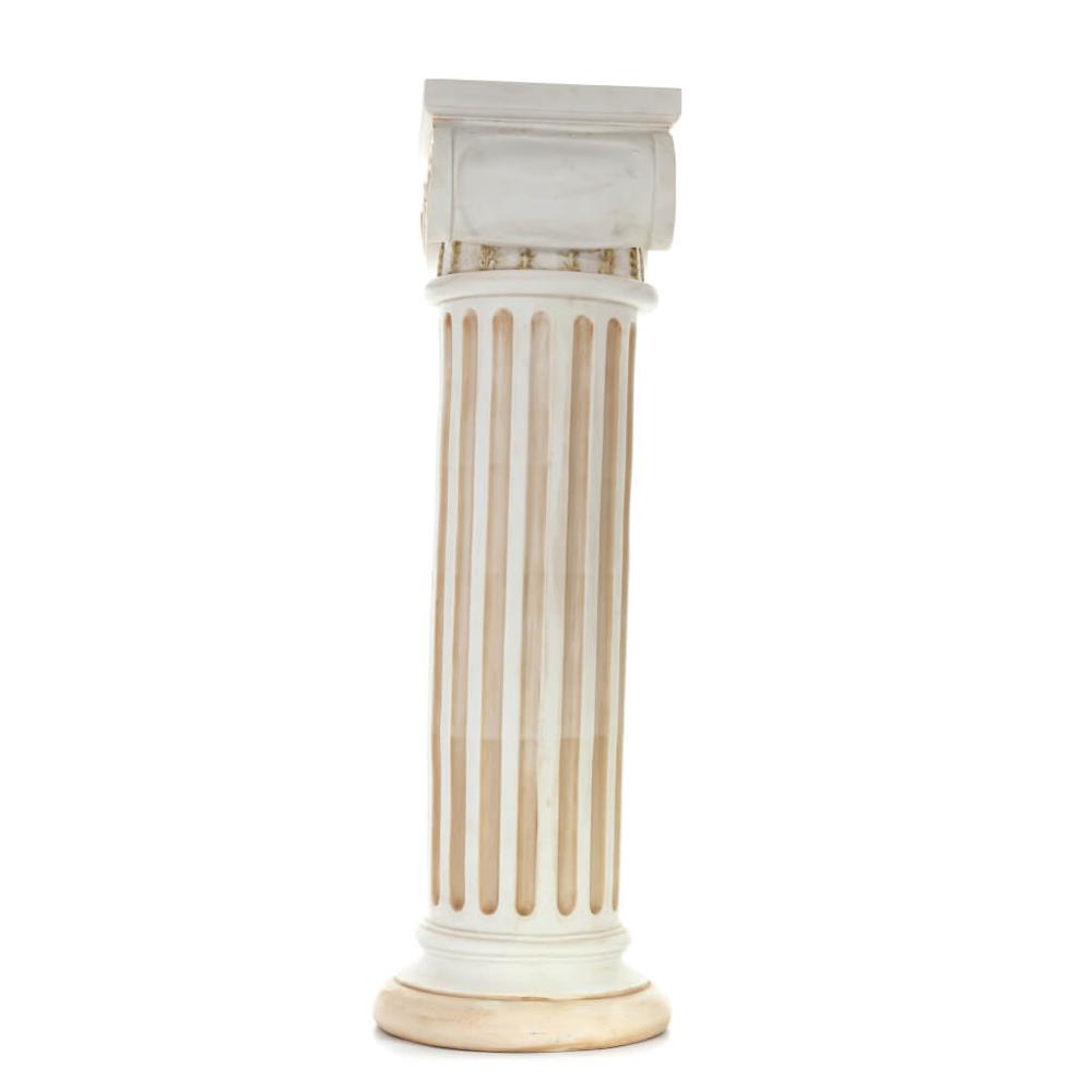 Ionic Column, 120cm alabaster column, Handmade ceramic, ancient Greece